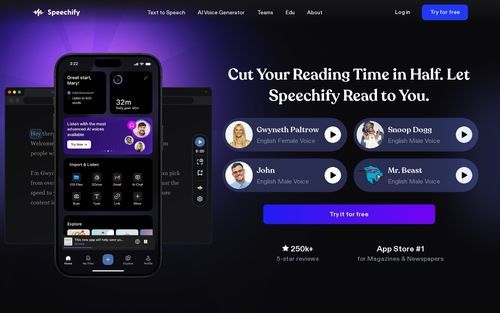 The Best 5 Speechify Alternatives & Competitors in 2024